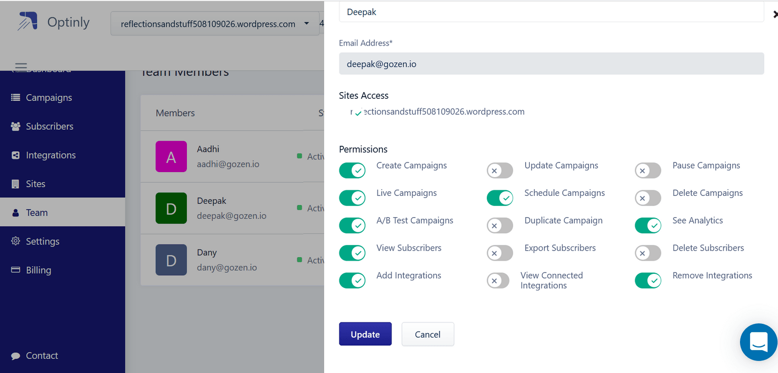 Optinly Feature Update - Introducing Teams